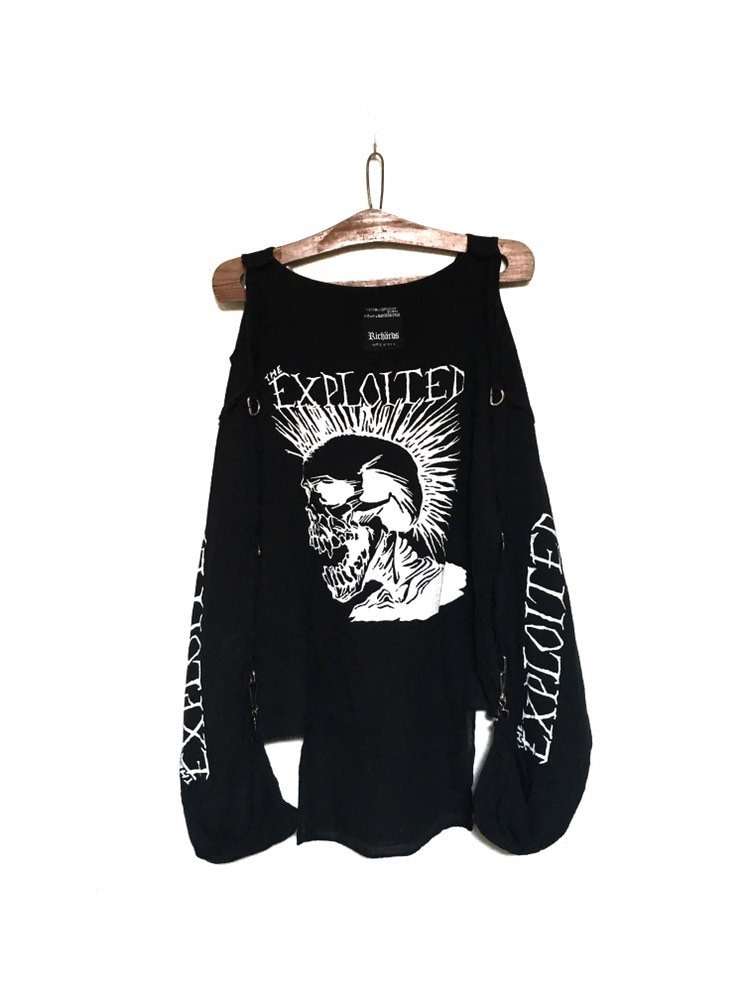 Rare!! Vintage the Exploited Punk Muslin Shirt Punk Gang Punk Rock ...