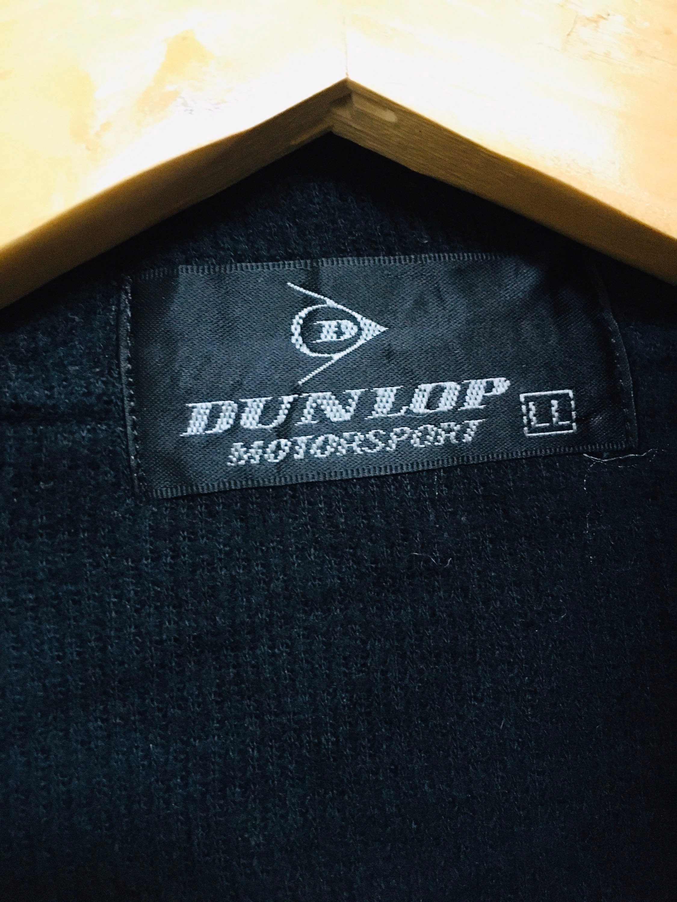 Rare! Dunlop Motorsport DMS 90s Logo Embroidery Half Zip Sweatshirt ...