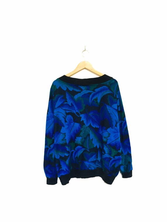 Rare! Leaves Flowers Top Notch Full Print Made In USA… - Gem