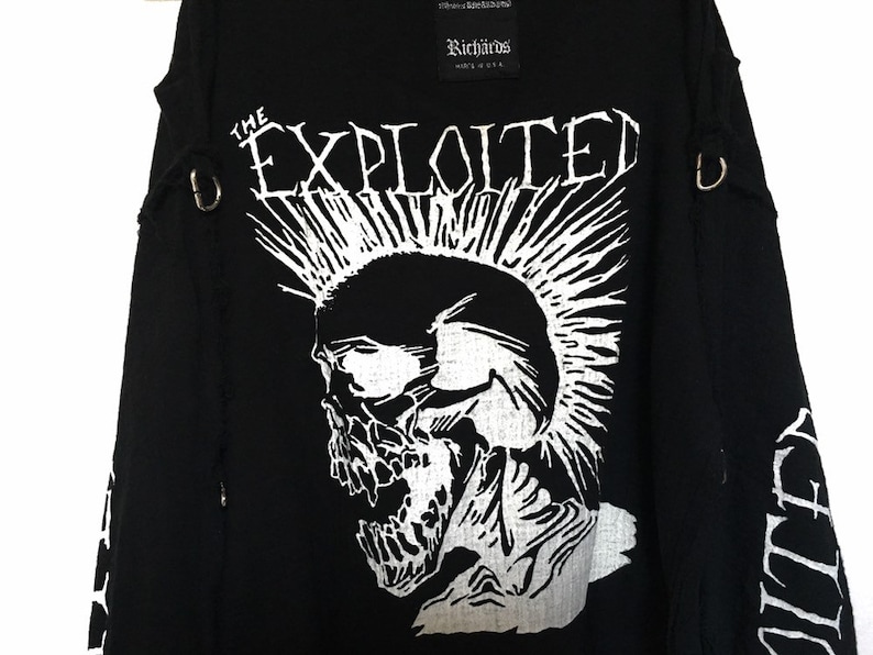 Rare Vintage the Exploited Punk Muslin Shirt Punk Gang Punk - Etsy