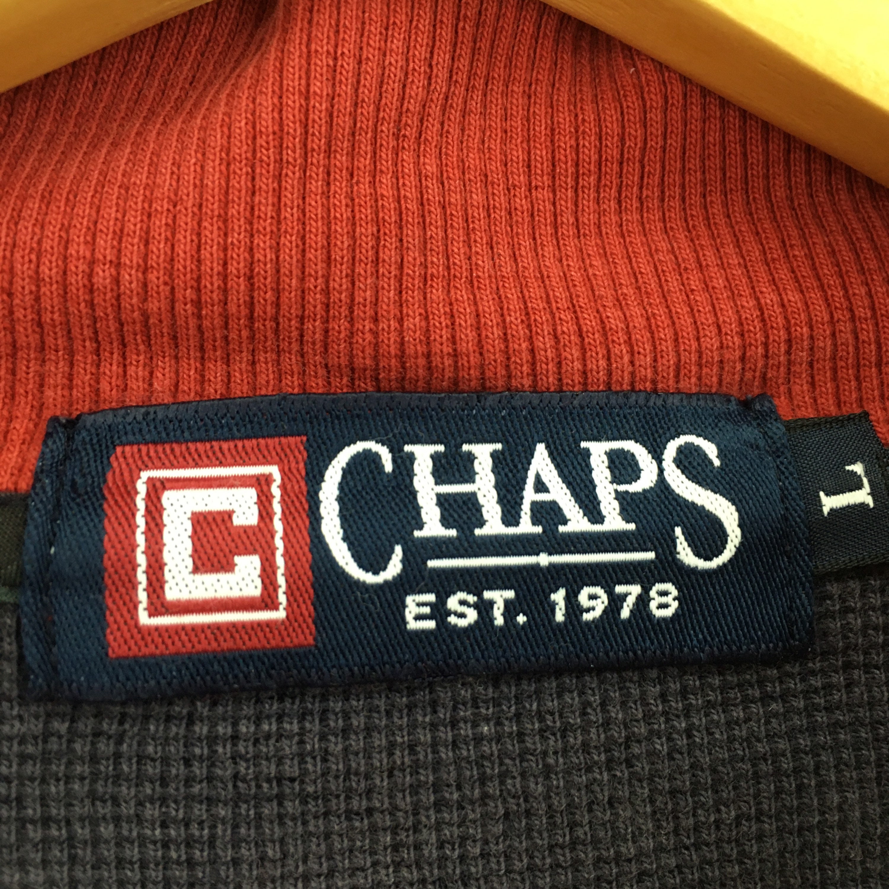 Rare Chaps Ralph Lauren CRL Small Logo Embroidery Half Zip Vintage ...
