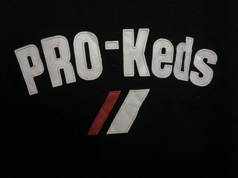 Rare! Vintage Pro Keds Big Logo Embroidery Crewneck Sweatshirt Hoodies ...
