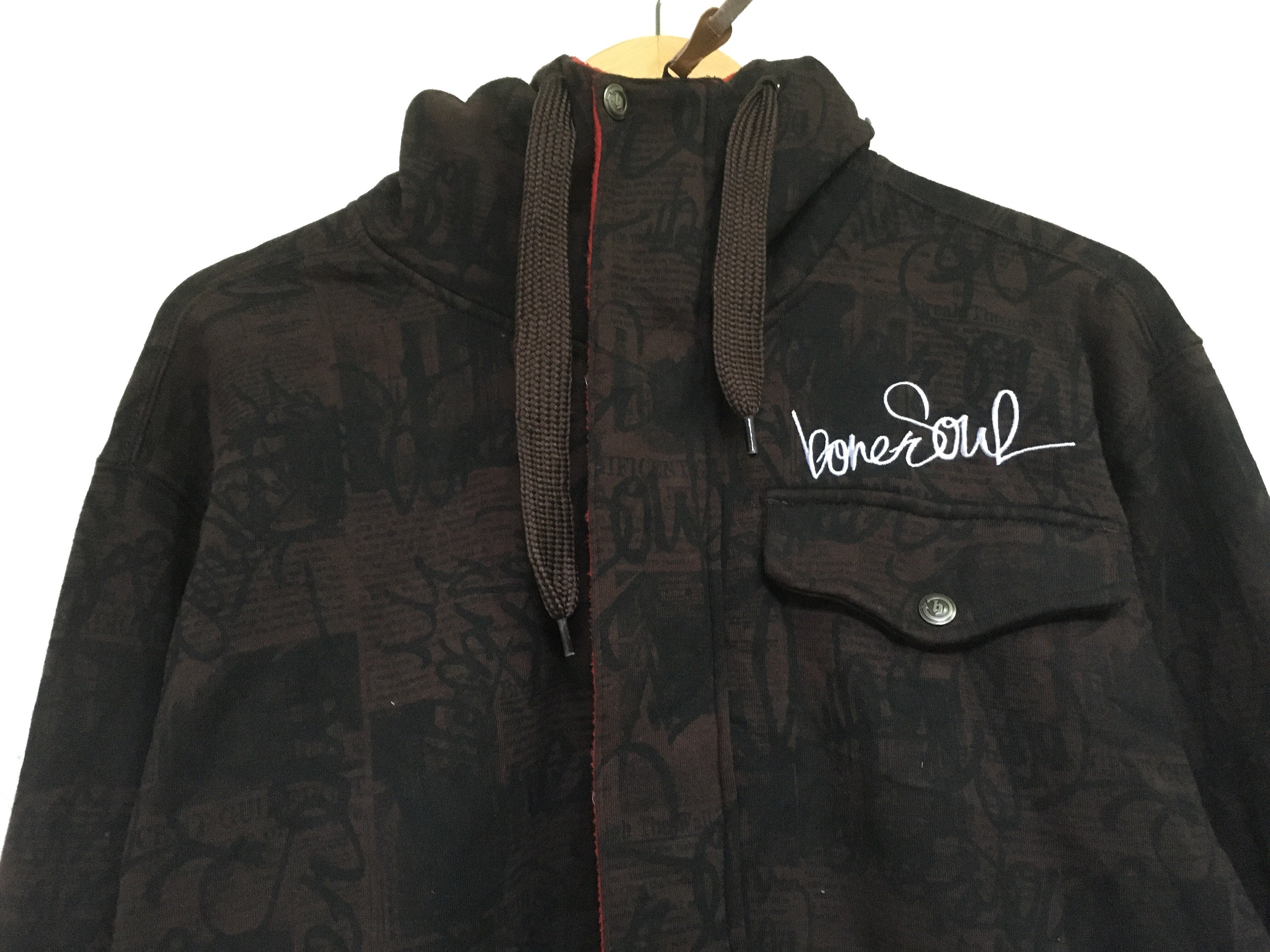 Rare B One Soul Projects Full Print Logo Embroidery Jackets Hoodies ...