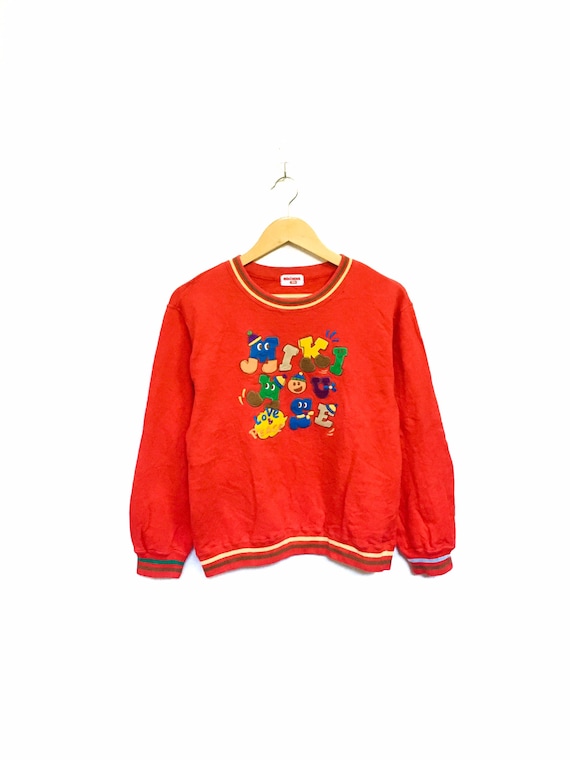 Rare! Miki House Big Logo Embroidery Spellout Multico… - Gem