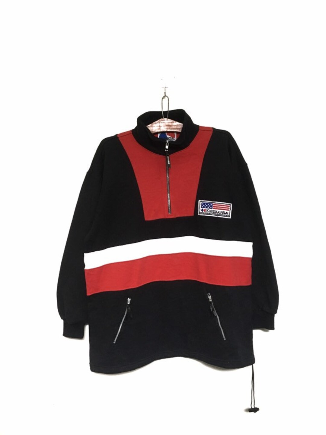 Rare! Vintage Kaepa USA Big Logo Embroidery Crewneck Sweatshirt Jackets ...