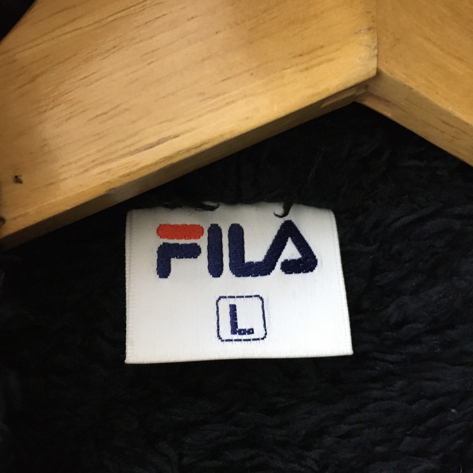 Rare! Fila Small Logo Pink Embroidery Spellout Vintage Hoodies ...