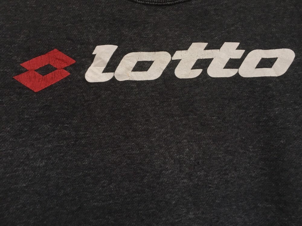 Rare Vintage LOTTO Italian Sport Design Big Logo Embroidery Crecrewneck ...
