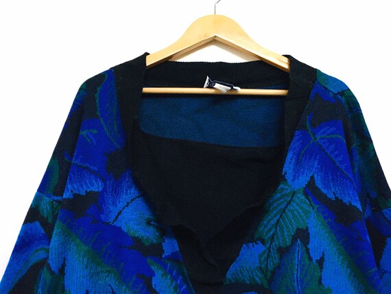 Rare! Leaves Flowers Top Notch Full Print Made In USA… - Gem