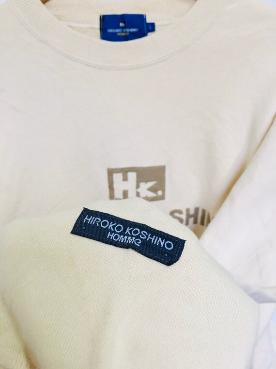 Rare! Hiroko Koshino Homme Hk Big Logo Embroidery Spe… - Gem