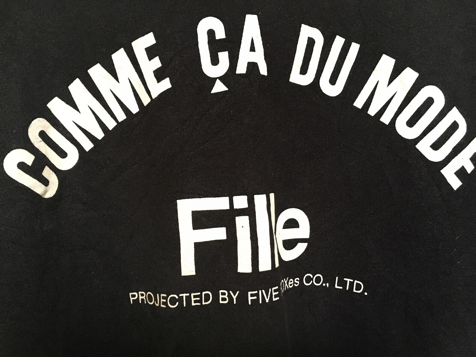Rare! Comme Ca Ism Big Logo Embroidery Crewneck Sweatshirt Jumper ...