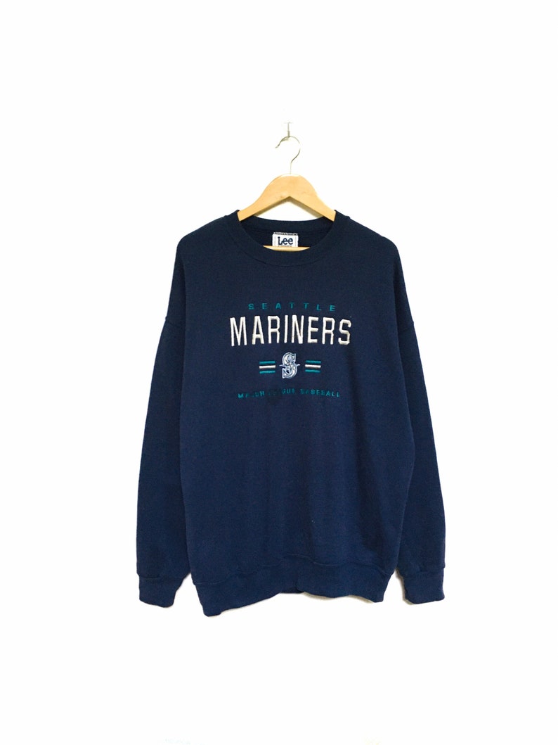 Rare 90s Sport Seattle Mariners Major League Baseball MLB Big Logo ...