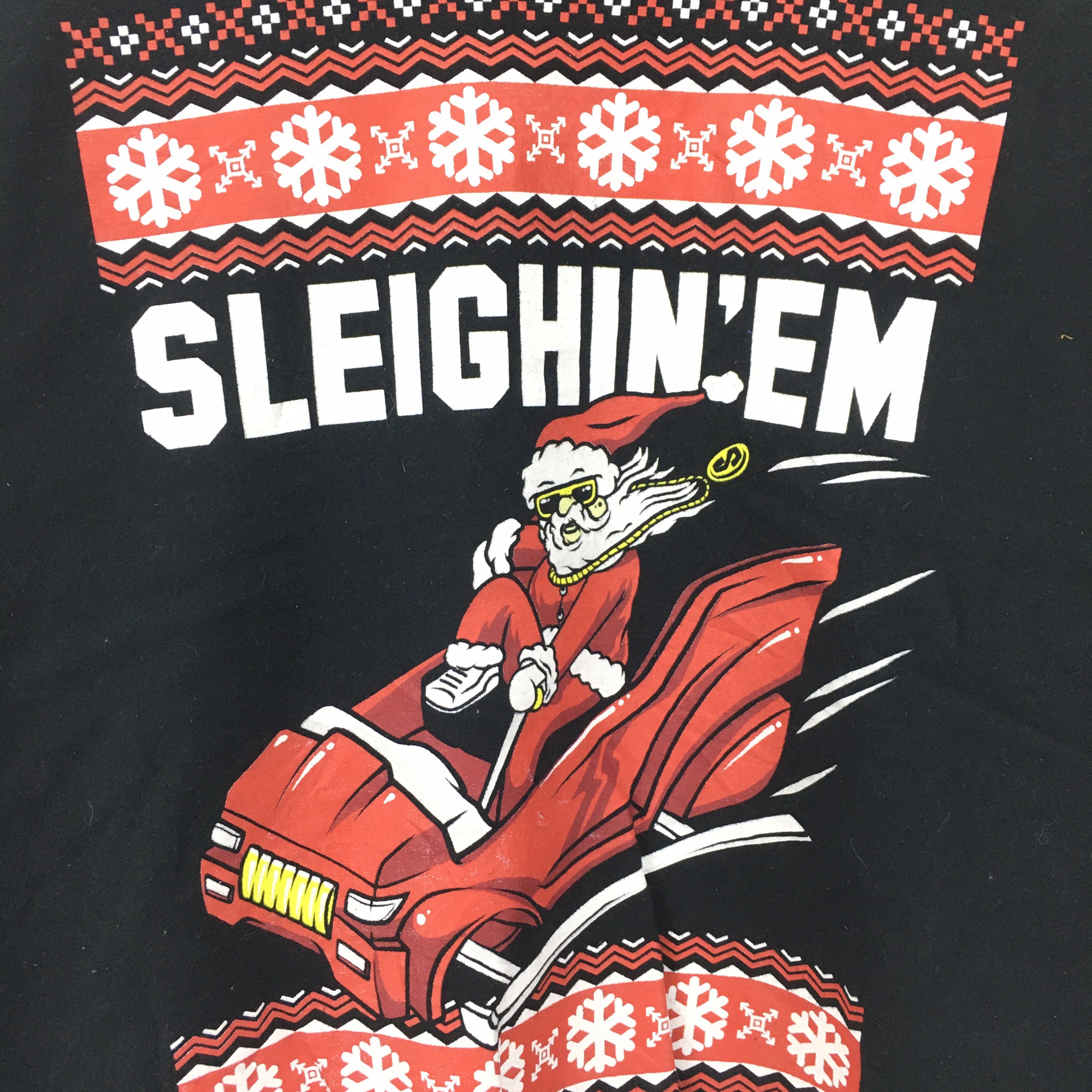 Rare Sleighin Em Christmas Big Logo Spellout Vintage Crewneck | Etsy