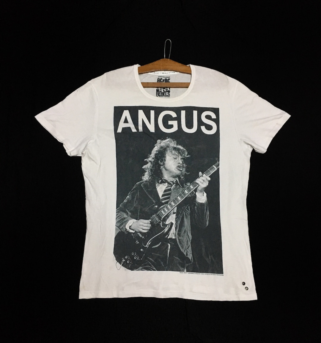 Rare Angus Young ACDC Band Tees Rock Tees Vintage T Shirt Band Rock N ...
