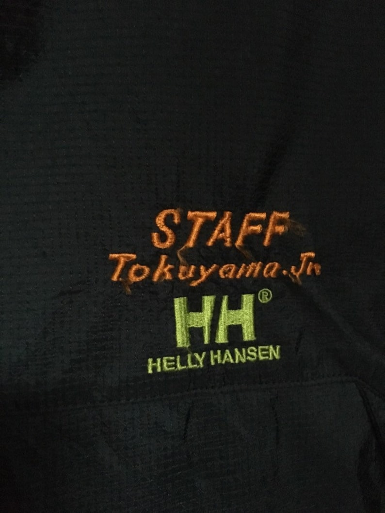 Vintage Helly Hansen-vest klein logo met spelling borduursel ronde hals ...