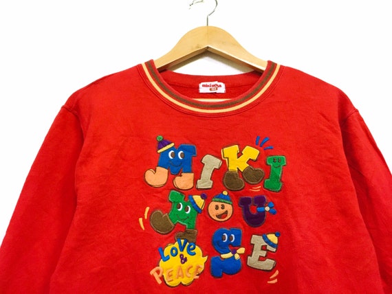 Rare! Miki House Big Logo Embroidery Spellout Multico… - Gem