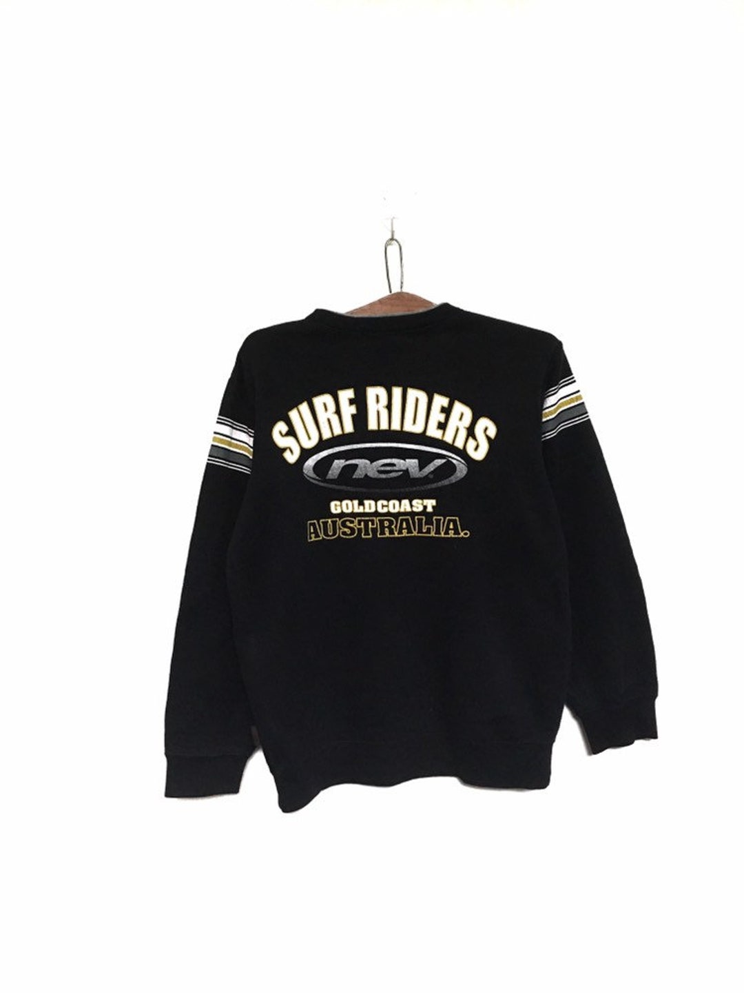 Rare! Nev Surf Riders Surfboards Big Logo Embroidery Vintage Crewneck ...