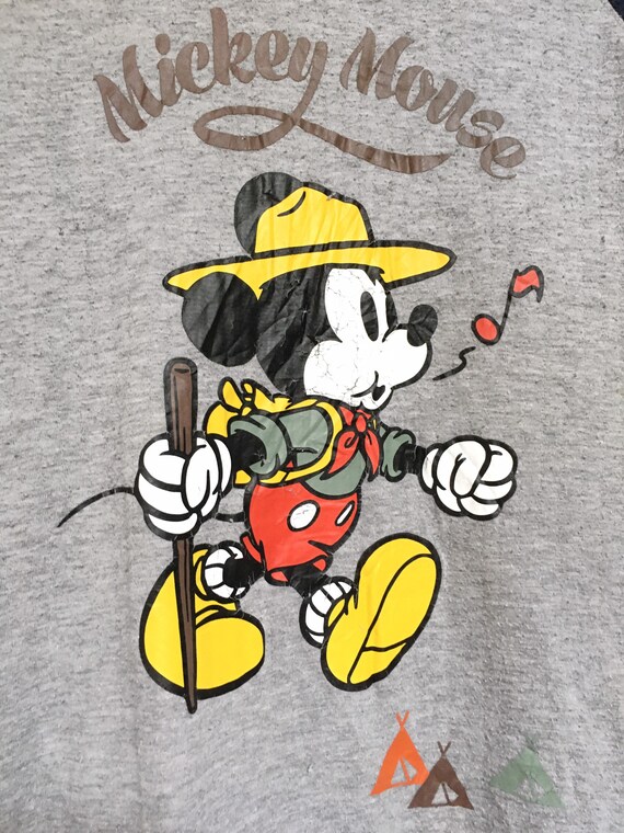 Rare! Mickey Mouse Cowboy Cartoon Disney Vintage Big … - Gem