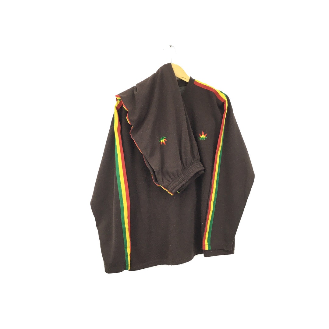 Rare! Cannabis Marijuana Jamaican Soul Rasta Small Logo Embroidery ...