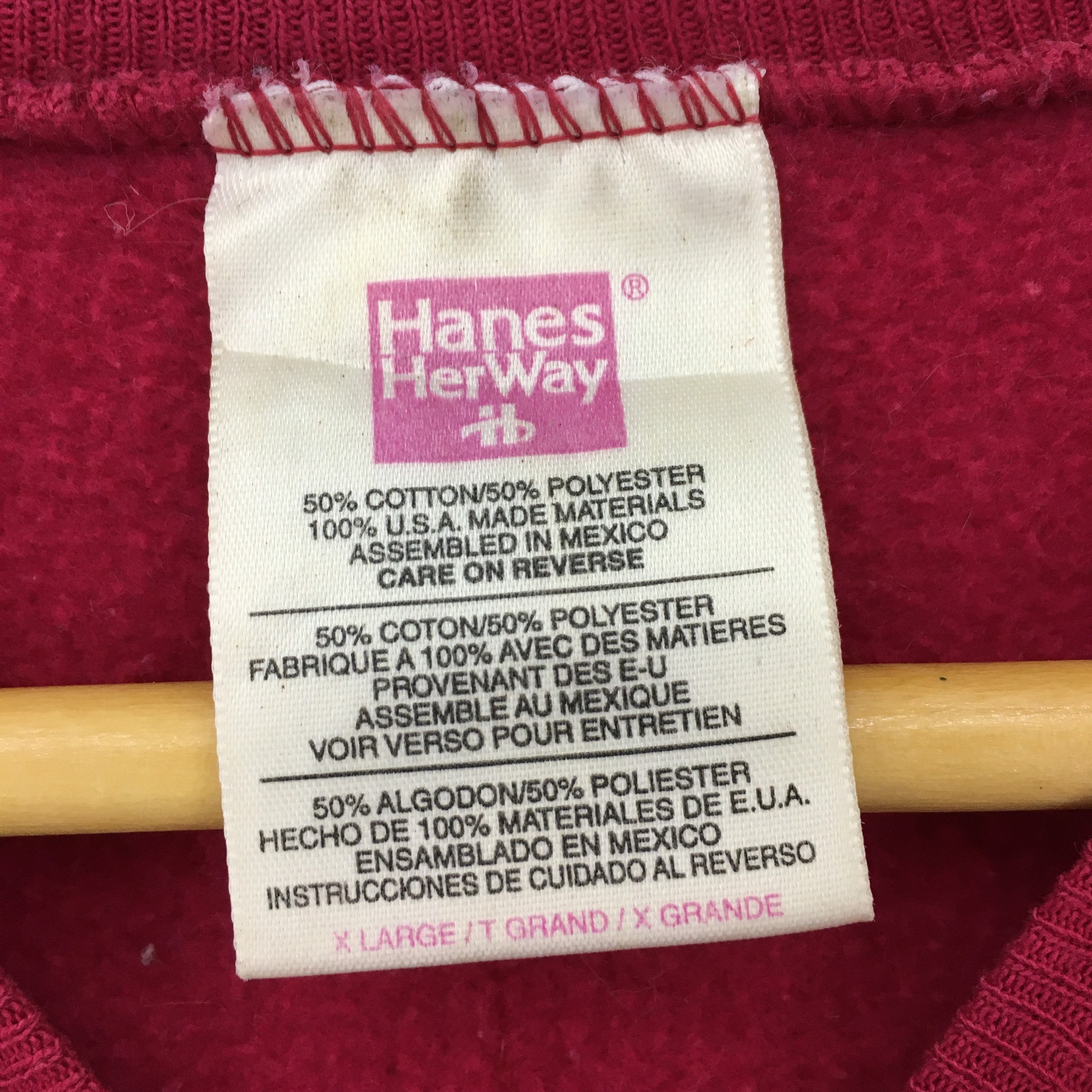 Rare! 90s Hanes Her Way USA Tags Plain Vintage Crewneck Sweatshirt ...