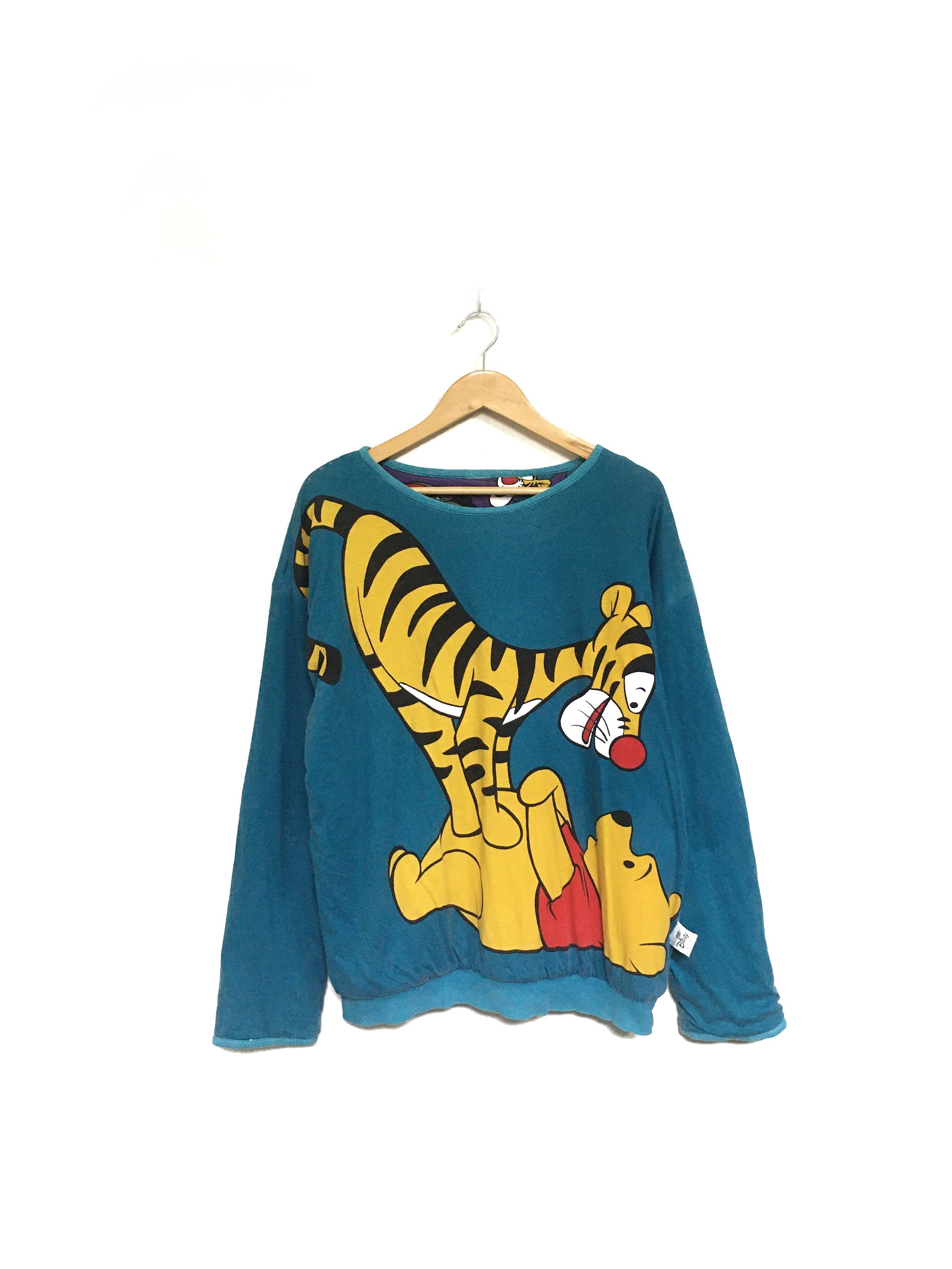 Rare! Winnie Pooh Tigger the Disney Store Cartoon Reversible Big Logo ...