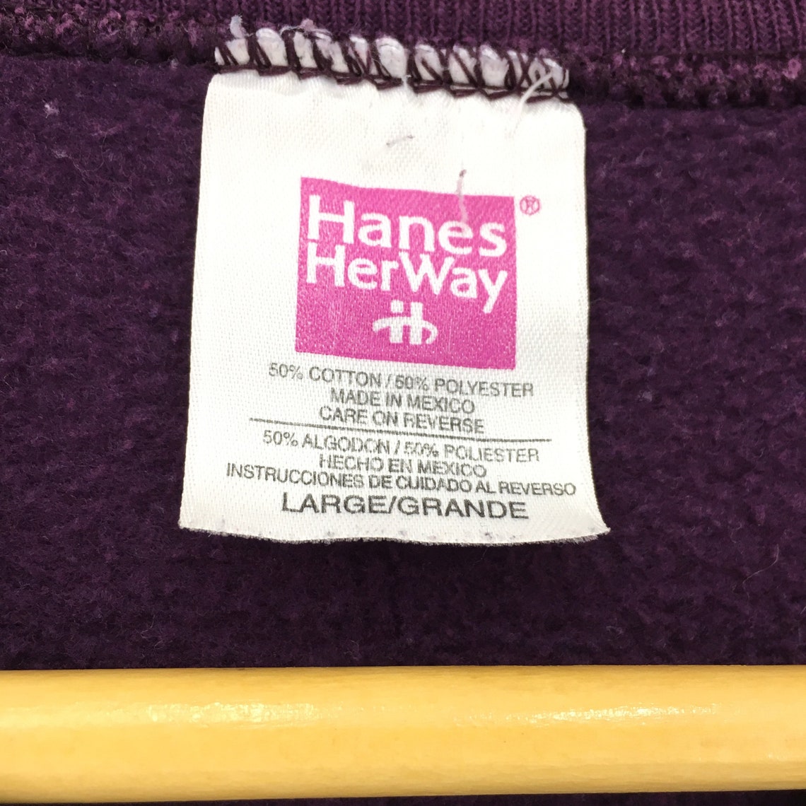 Rare! 90s Hanes Her Way USA Tags Plain Vintage Crewneck Sweatshirt ...