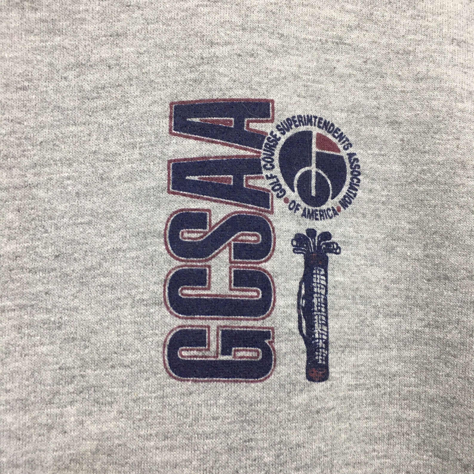 Rare Golf Course Superintendents GCSAA Small Logo Embroidery Spellout ...