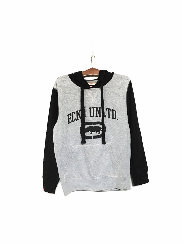 Vintage Ecko Unltd Big Print Logo Spell Out Pullover Crewneck Sweatshirt Jumper Hoodies Size ...