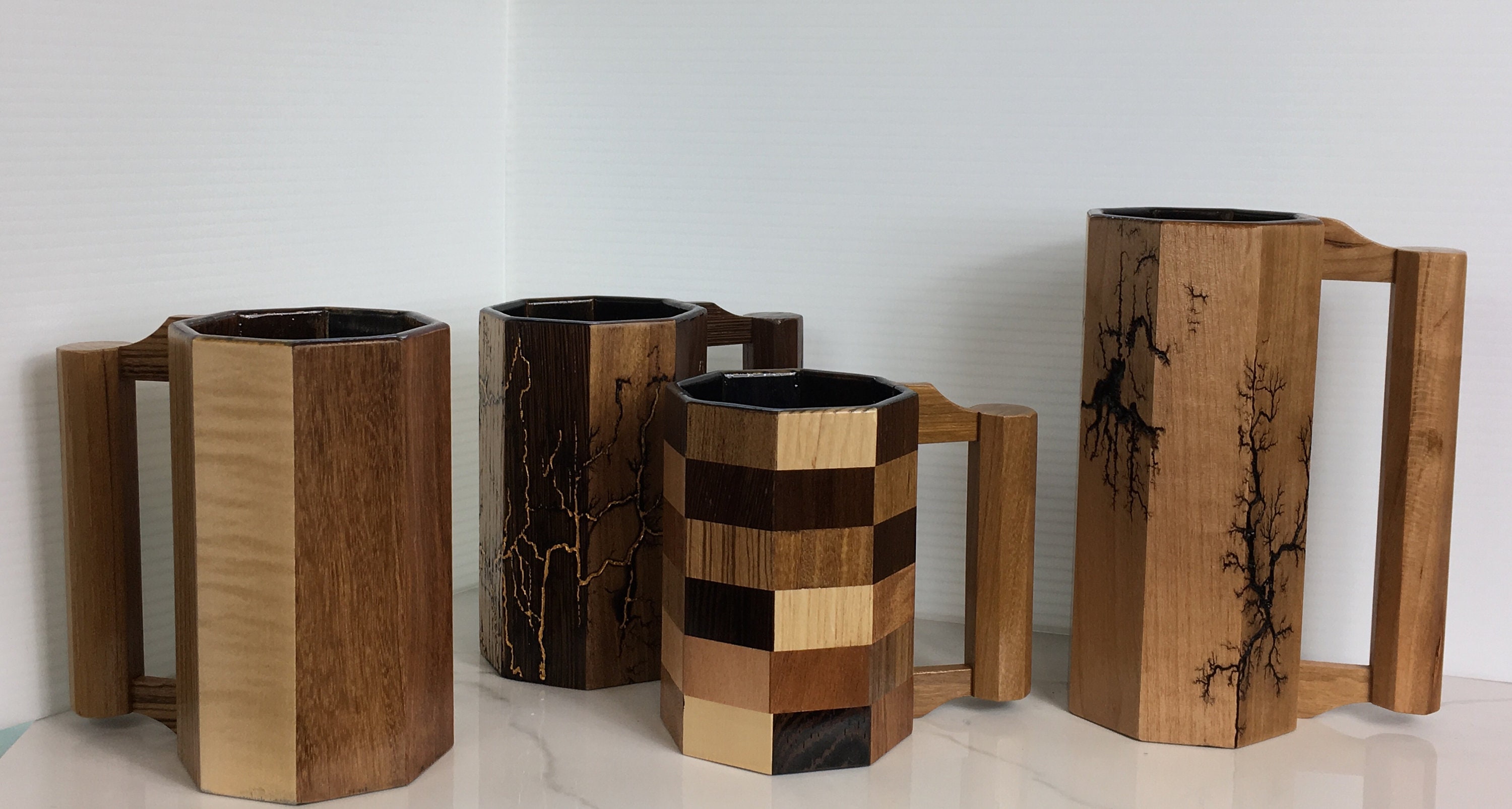 Wood Tankard Custom Designed One of a Kind for SCA LARP Renaissance ...