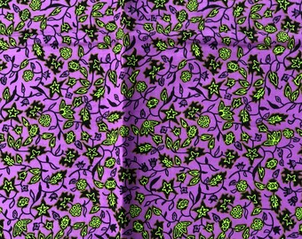 Purple african fabric | Etsy