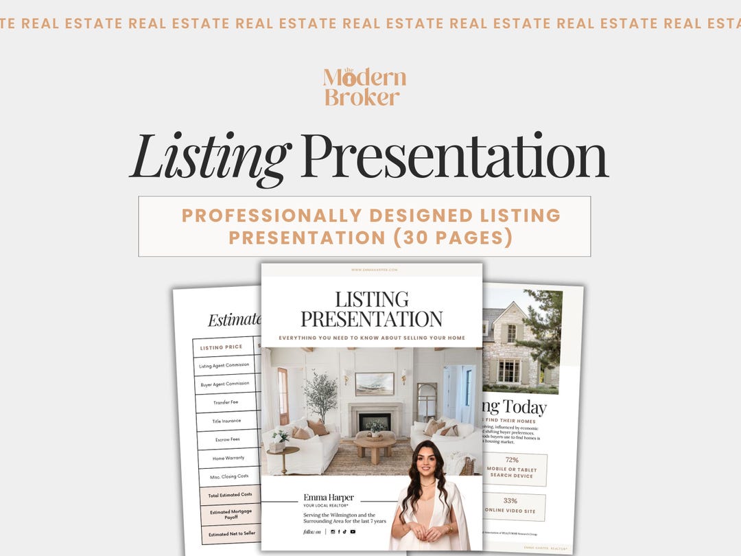 Real Estate Listing Presentation | Real Estate Marketing | Real Estate ...