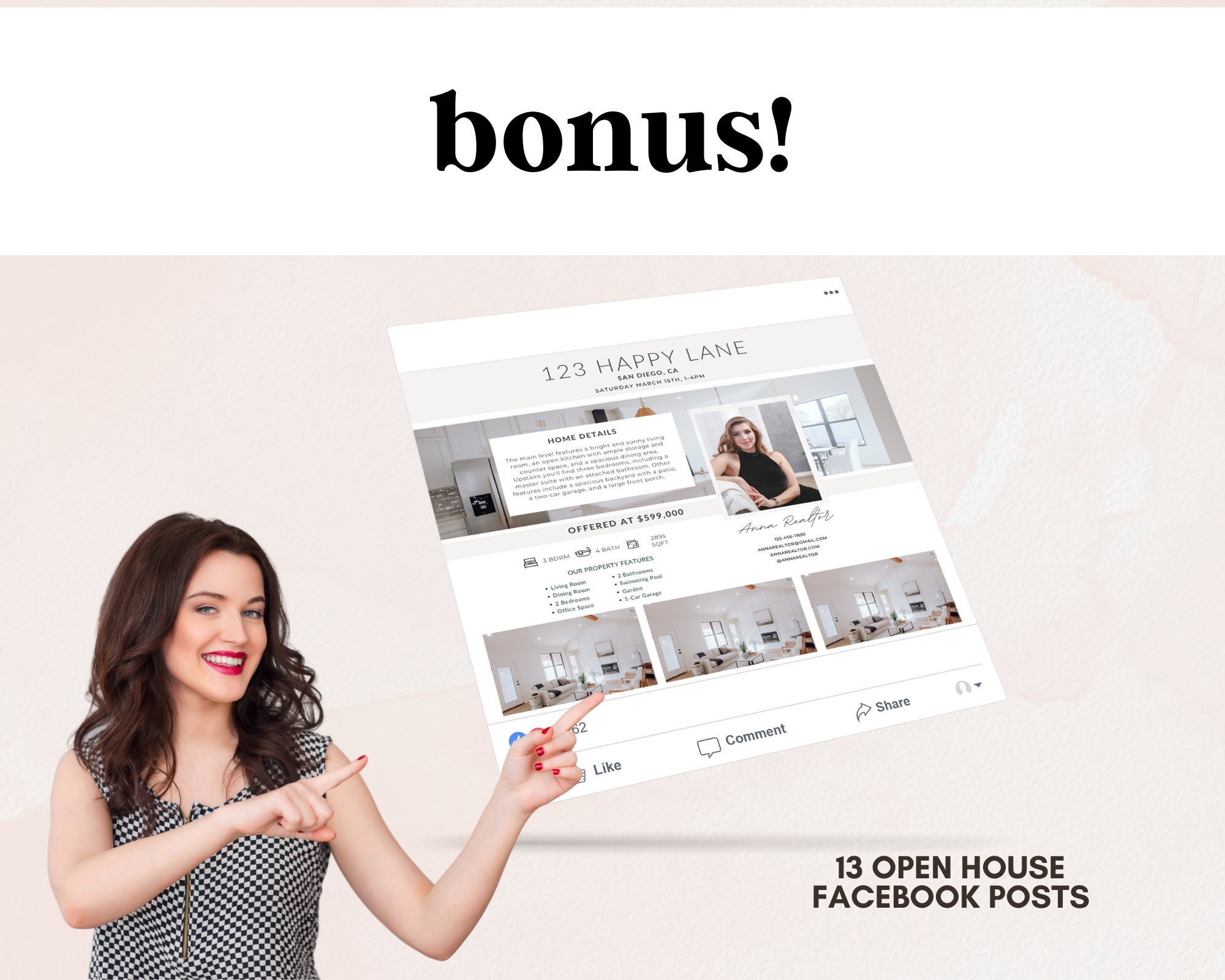 Open House Bundle | Real Estate Marketing Materials | Open House Sign ...