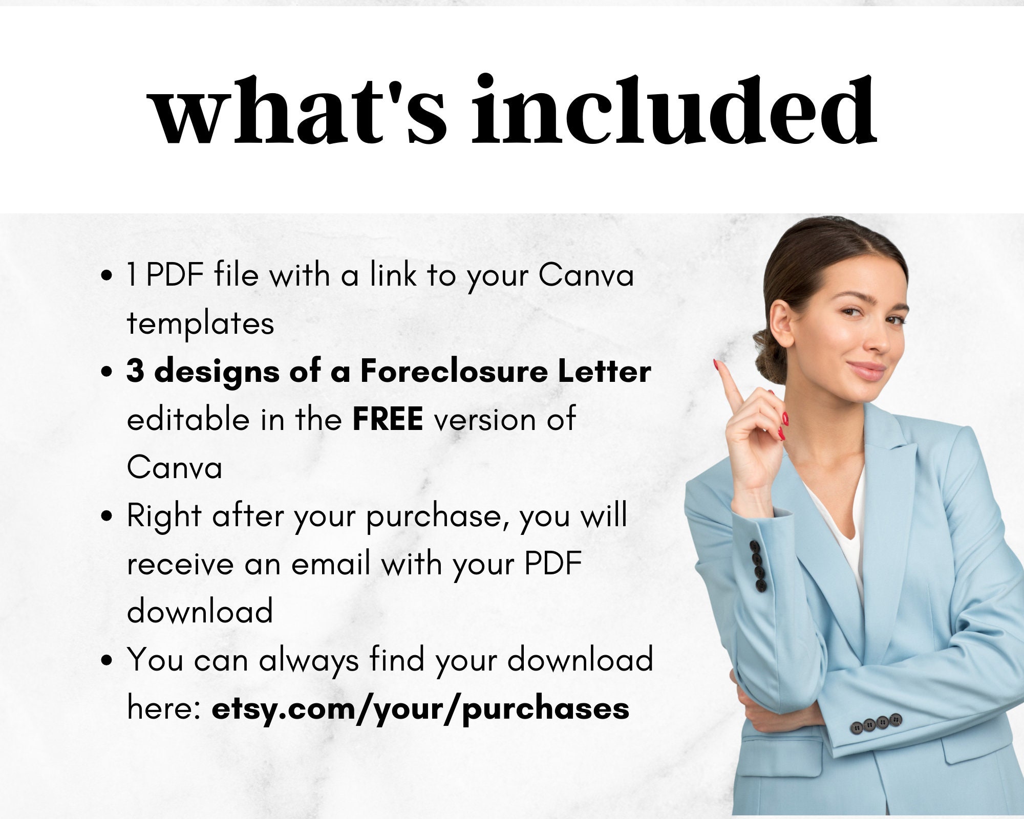 Foreclosure Letters Pre-closure Handout Pre-closure - Etsy