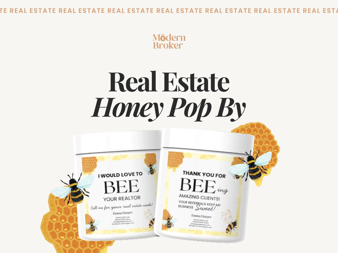 Honey Pop by Tags for Realtors - Real Estate Spring Pop by Gift - Bee ...