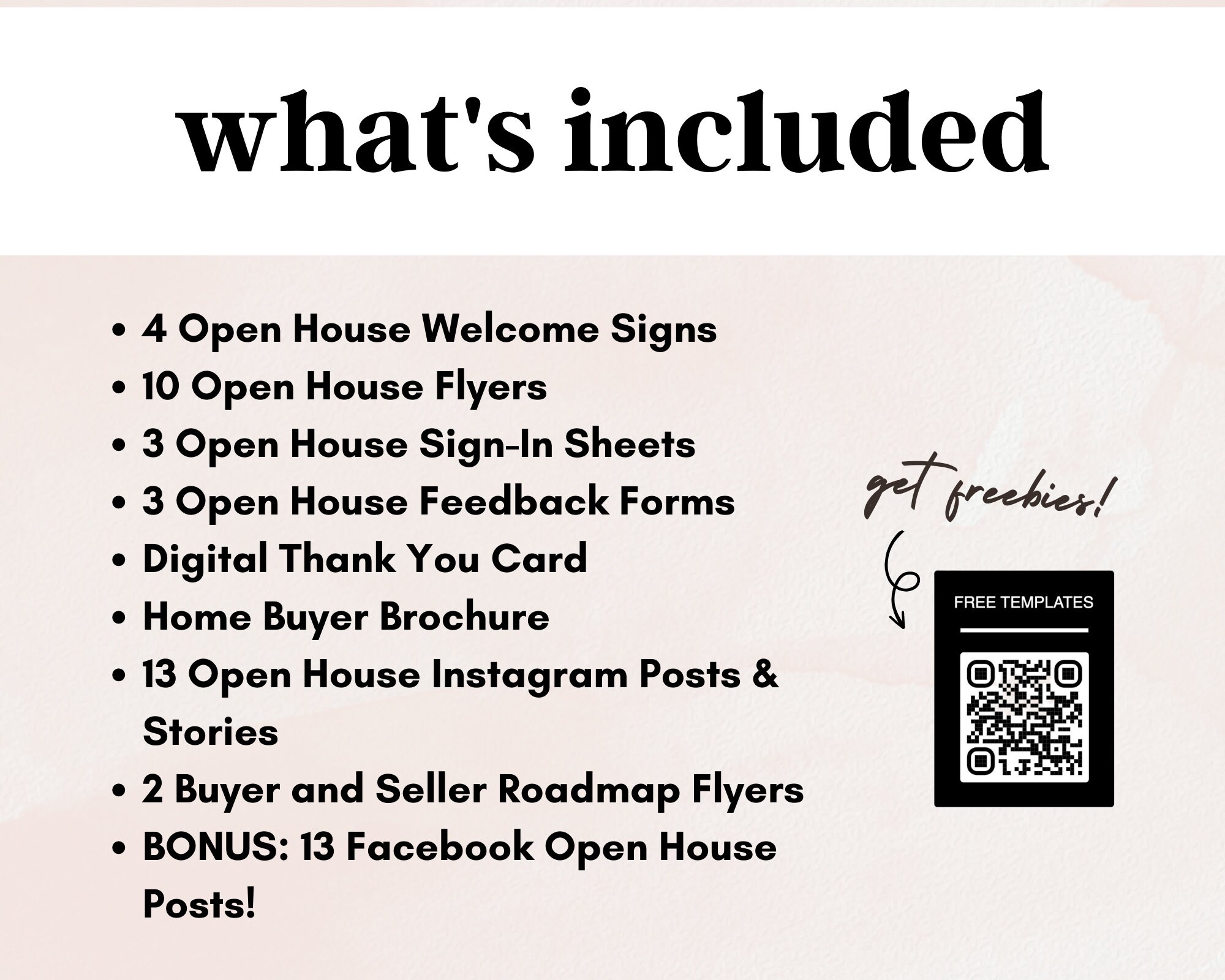 Open House Bundle | Real Estate Marketing Materials | Open House Sign ...