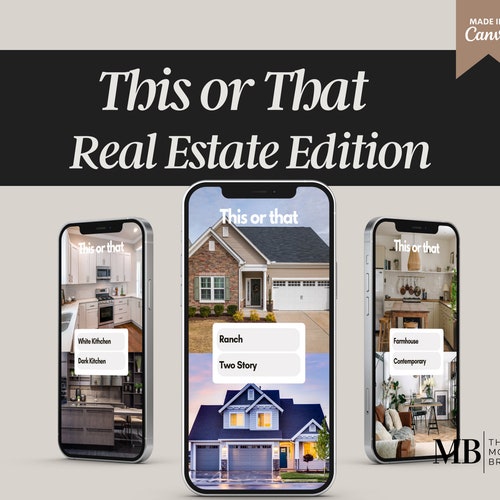 Real Estate This or That Social Media Posts Realtor Social - Etsy