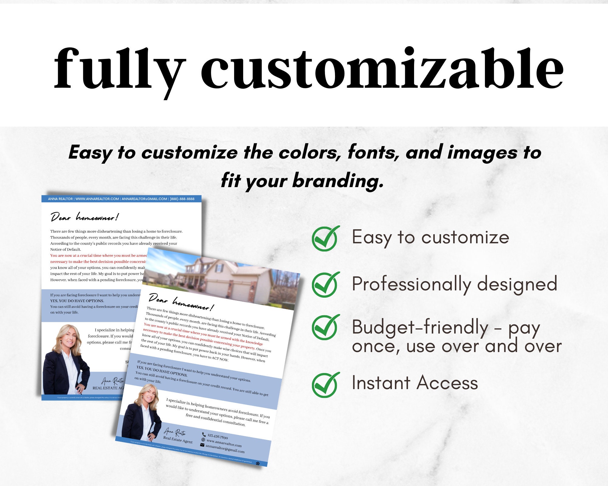 Foreclosure Letters Pre-closure Handout Pre-closure - Etsy