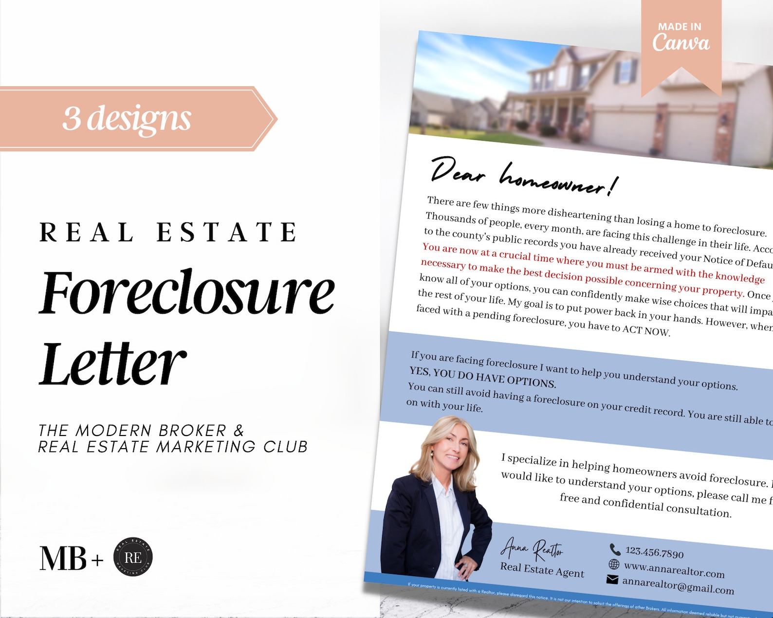 Foreclosure Letters Pre-closure Handout Pre-closure - Etsy