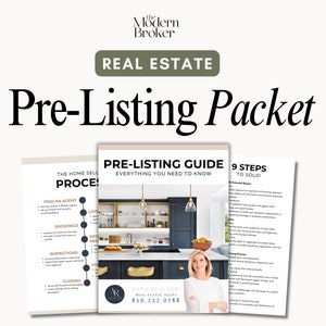 Seller Pre-listing Presentation Real Estate Marketing Editable Canva ...