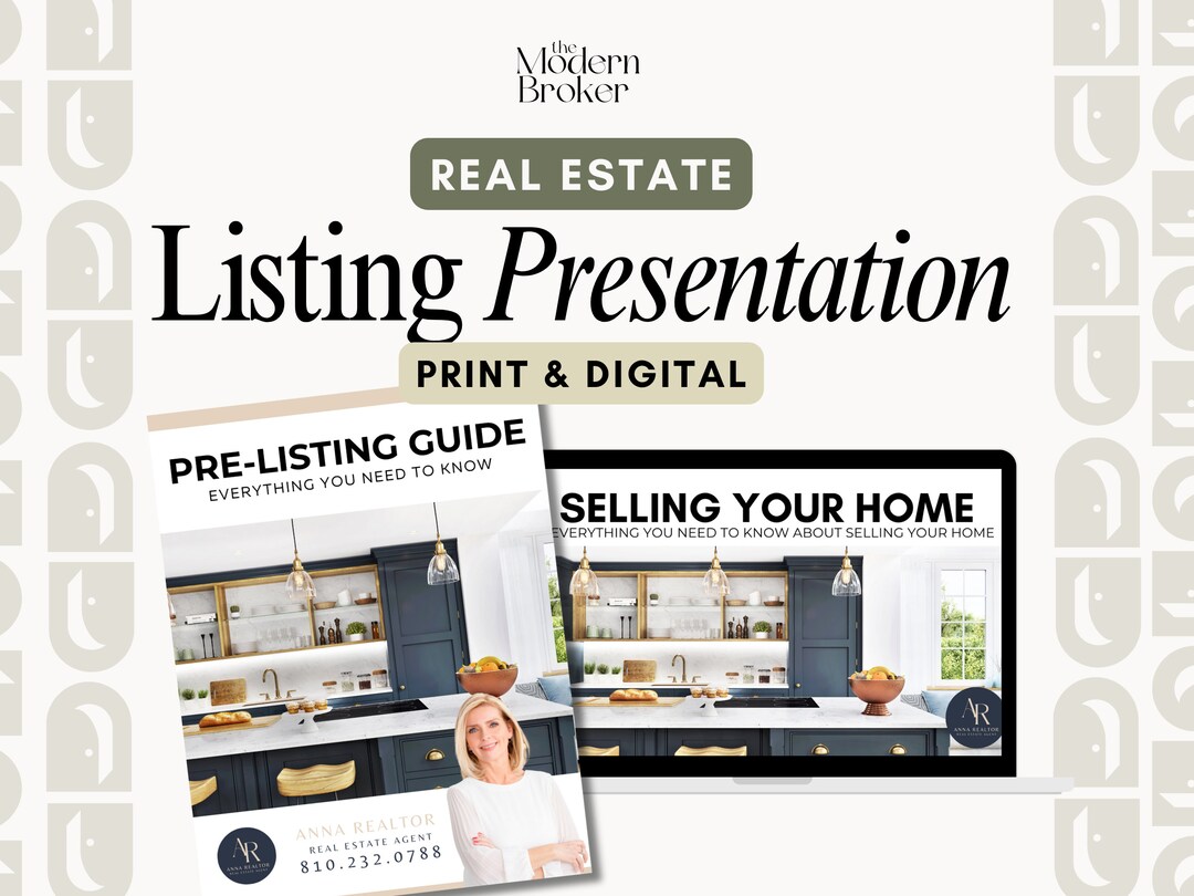 Real Estate Listing Presentation | Digital Listing Presentation | Pre-listing Guide | Real ...