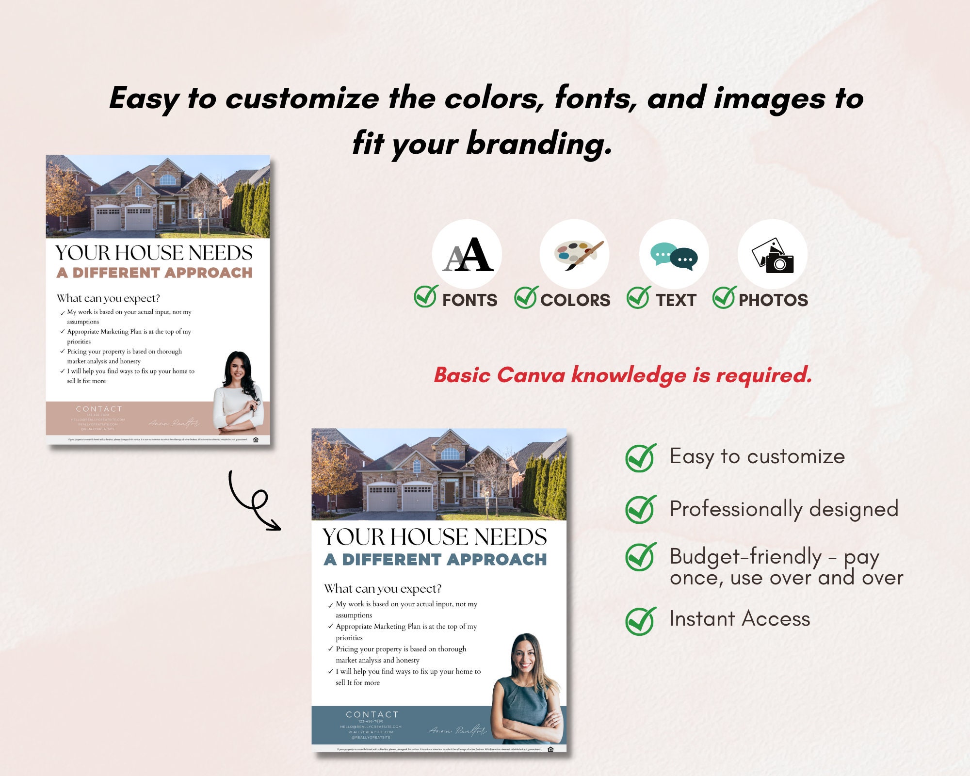 Expired Listing Flyer & Postcard Expired Listing Handout - Etsy