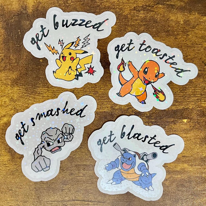 Pokemon Pun Sticker Decal - Etsy
