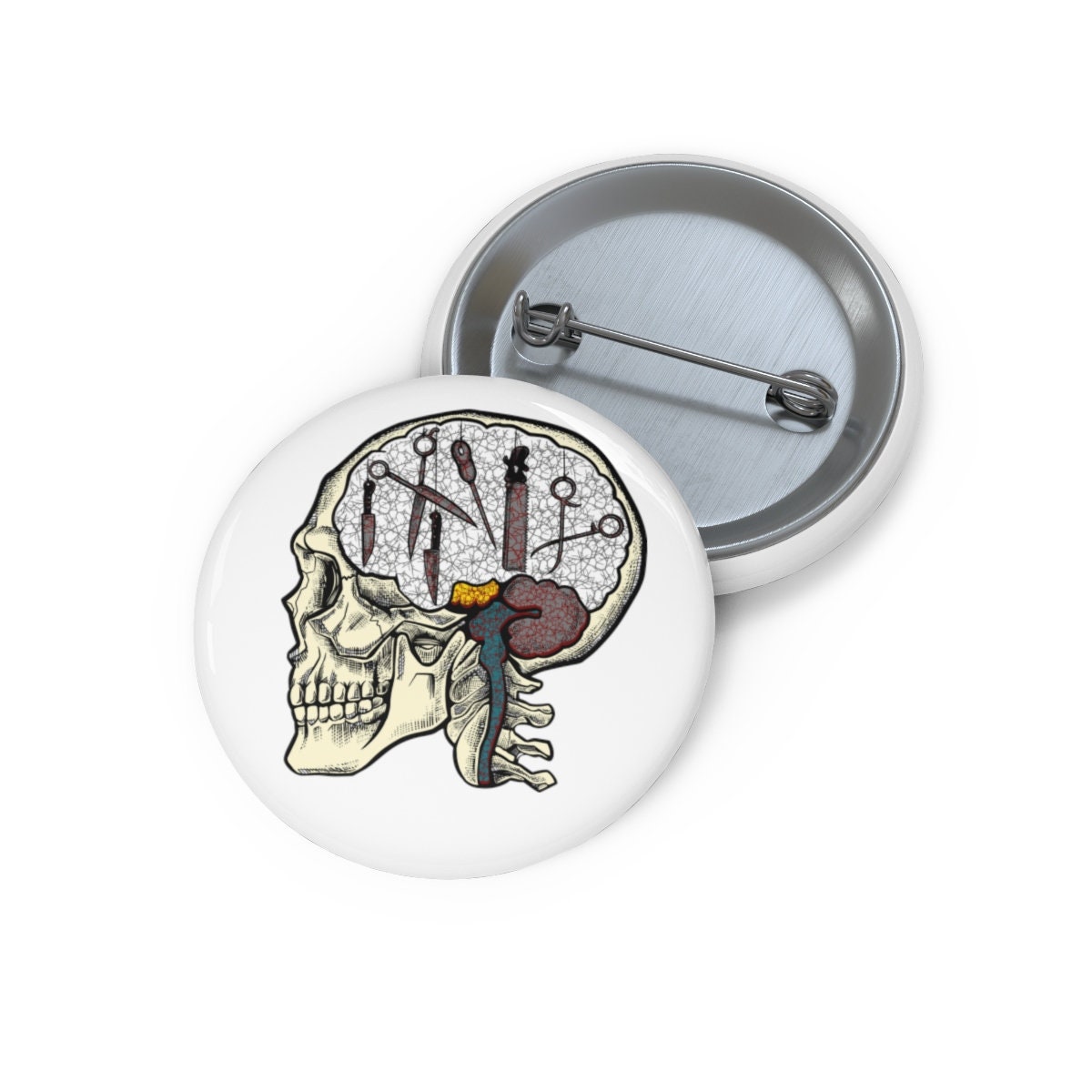 Trauma Brain Pin - Etsy