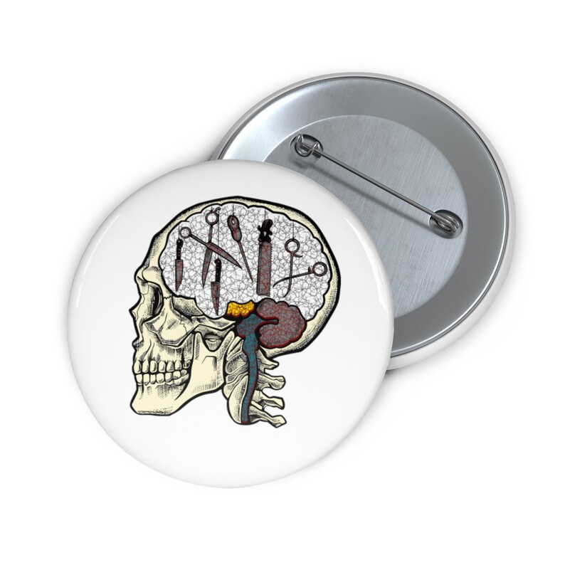 Trauma Brain Pin - Etsy
