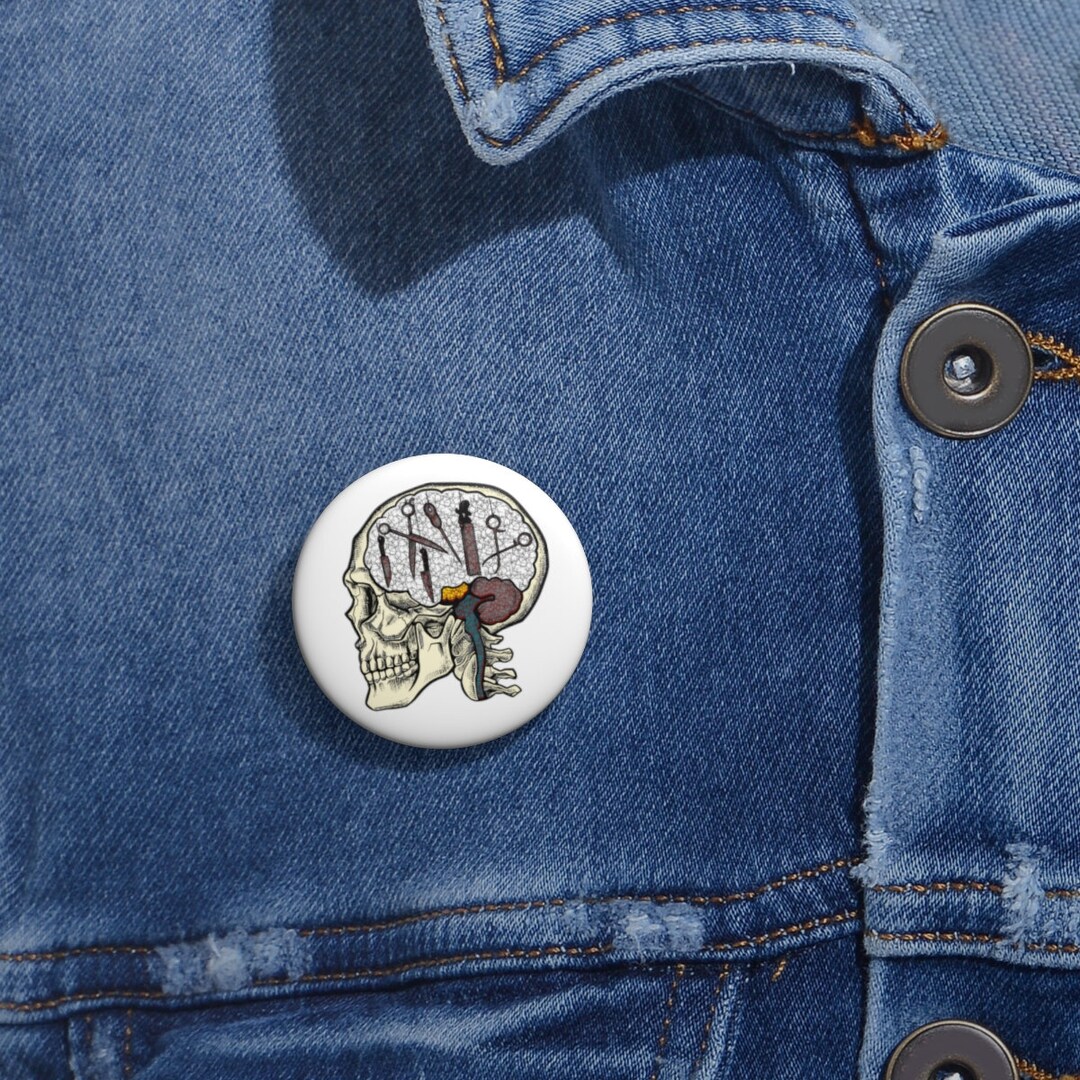 Trauma Brain Pin - Etsy