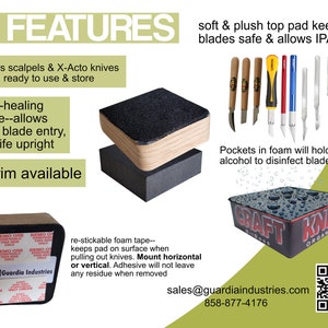 Scalpel and X-ACTO Knife Blade Holder and Organizer for Medical and ...