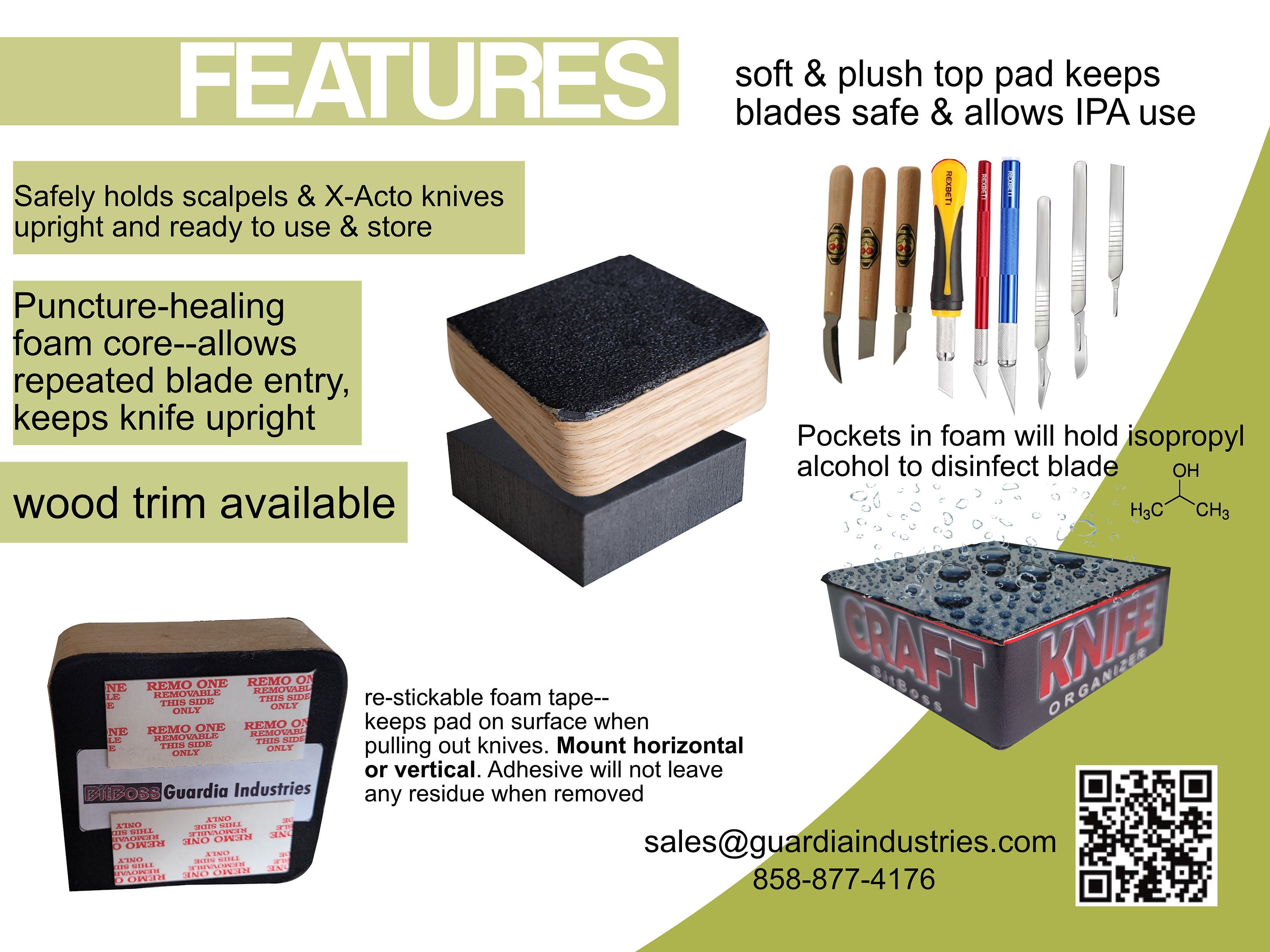 Scalpel and X-ACTO Knife Blade Holder and Organizer for Medical and ...