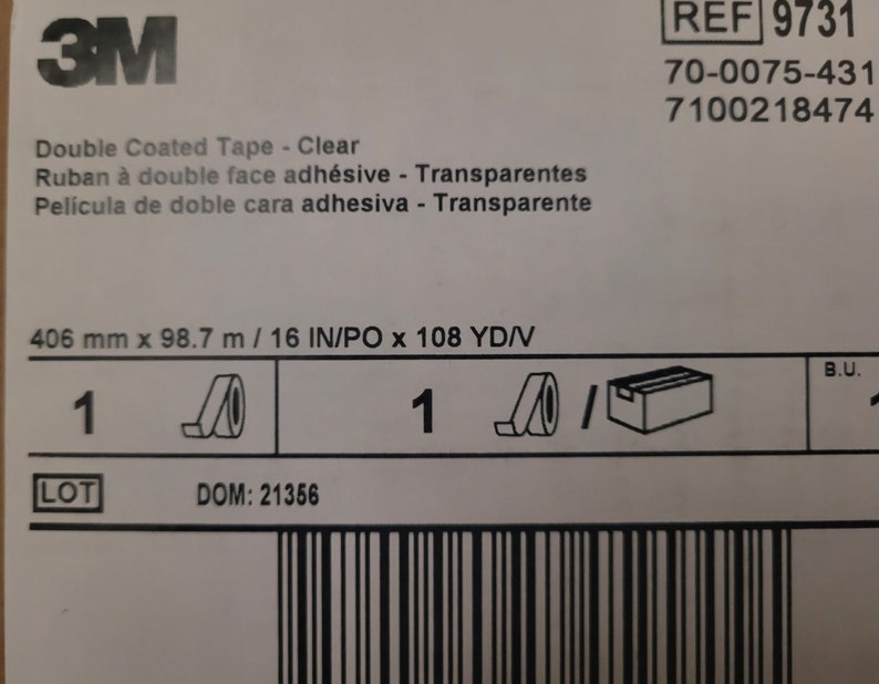 3M 9731 Double-sided Silicone/acrylic High Performance 10" X 10" Tape Sheets - Etsy