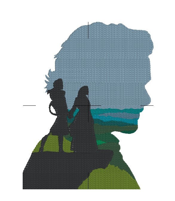 Outlander Head Jamie Embroidery - Etsy