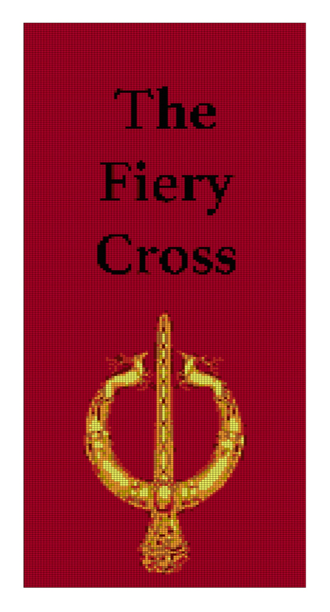 The Fiery Cross Wall Hanger - Etsy