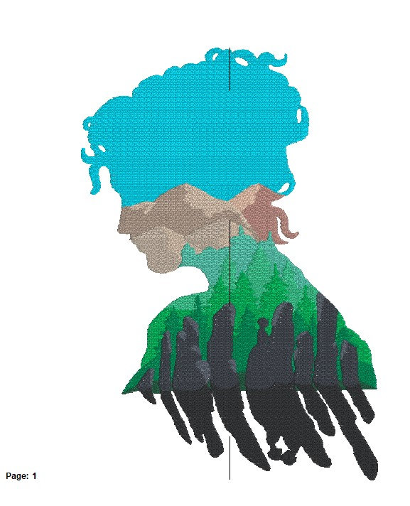 Outlander Head Claire Hand Embroidery - Etsy